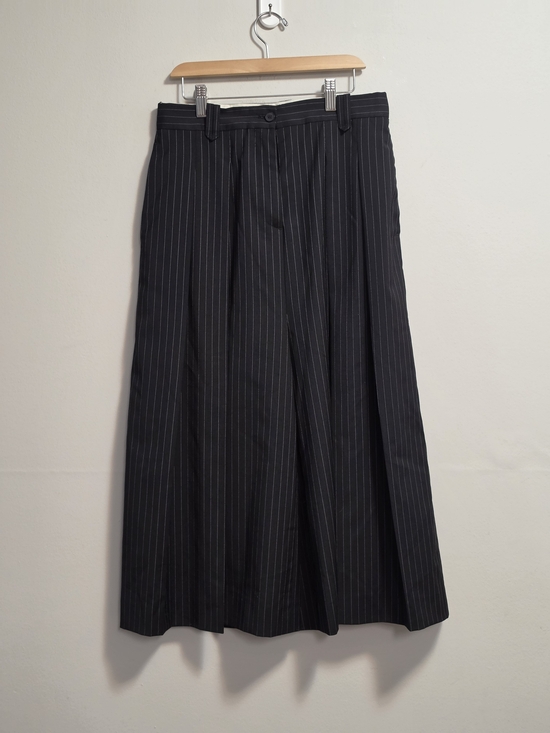 Alexander McQueen | Shorts | Mcq Black Pinstripe Dress Bermuda Wide Leg ...